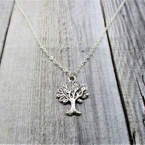 Tree Necklace, Tree of Life Necklace, Silver Tree Necklace, Plant ...