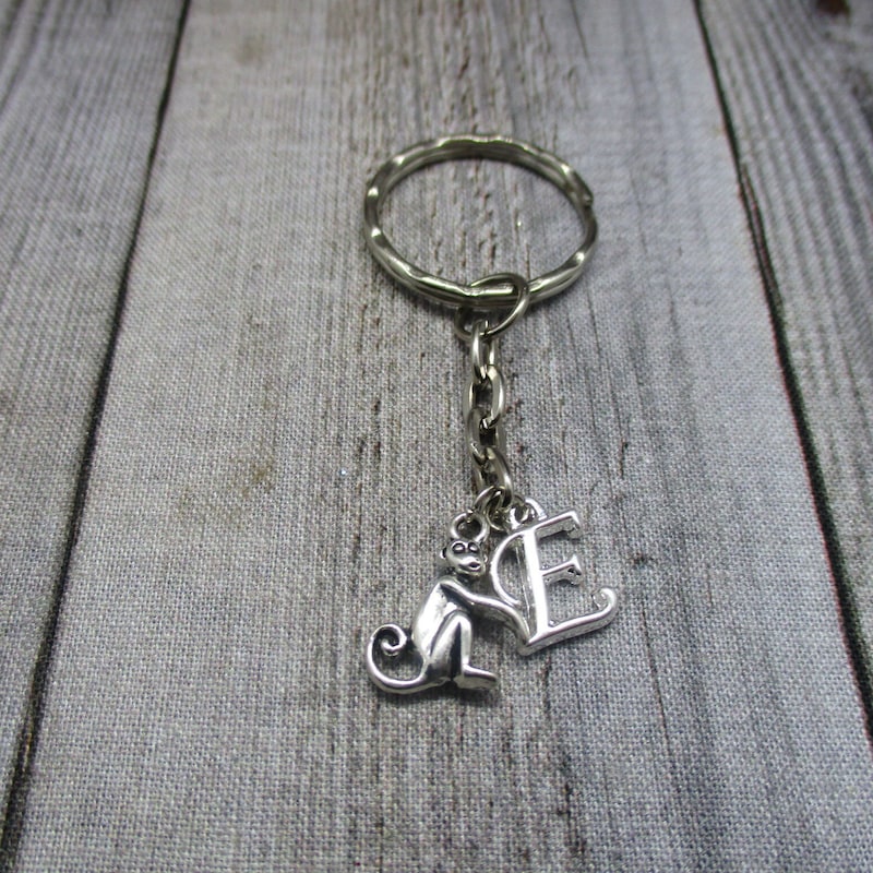 Monkey Keychain - Etsy