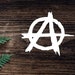 Vinyl Anarchy Decal for Water Bottle Anarchy Sticker Cup Sticker Laptop ...