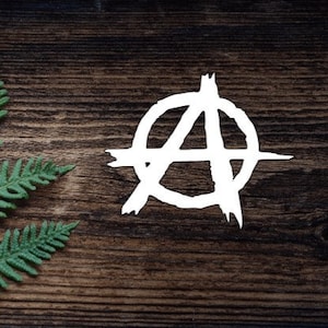 Vinyl Anarchy Decal for Water Bottle Anarchy Sticker Cup Sticker Laptop ...