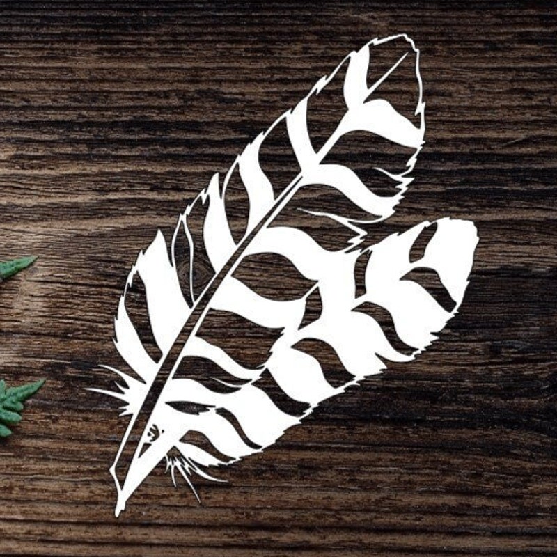Feather Decal - Etsy