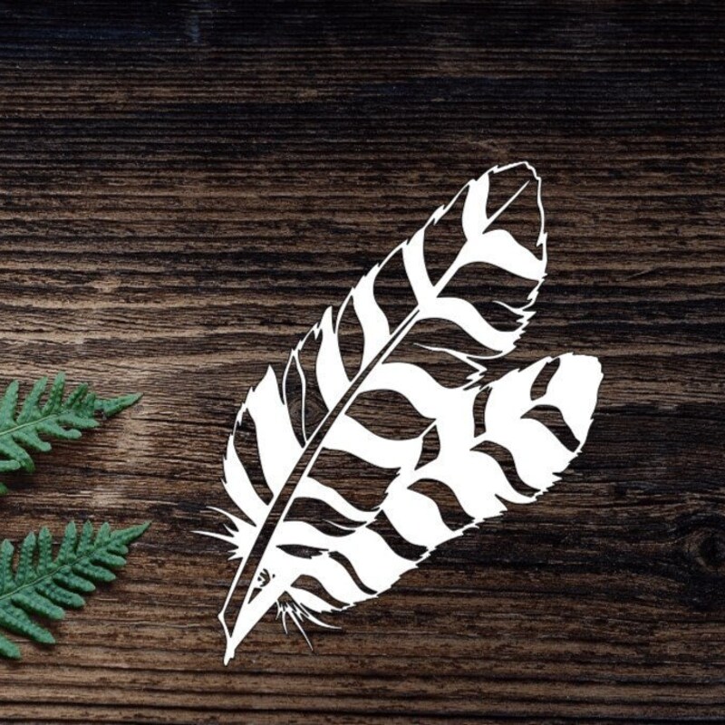 Feather Decal - Etsy