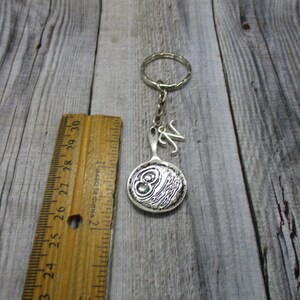 Frying Pan Keychain Bacon and Eggs Keychain Initial Cook Keychain ...