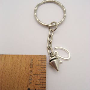Top Keychain Spike Keychain Personalized Keychain Initial Keychain ...
