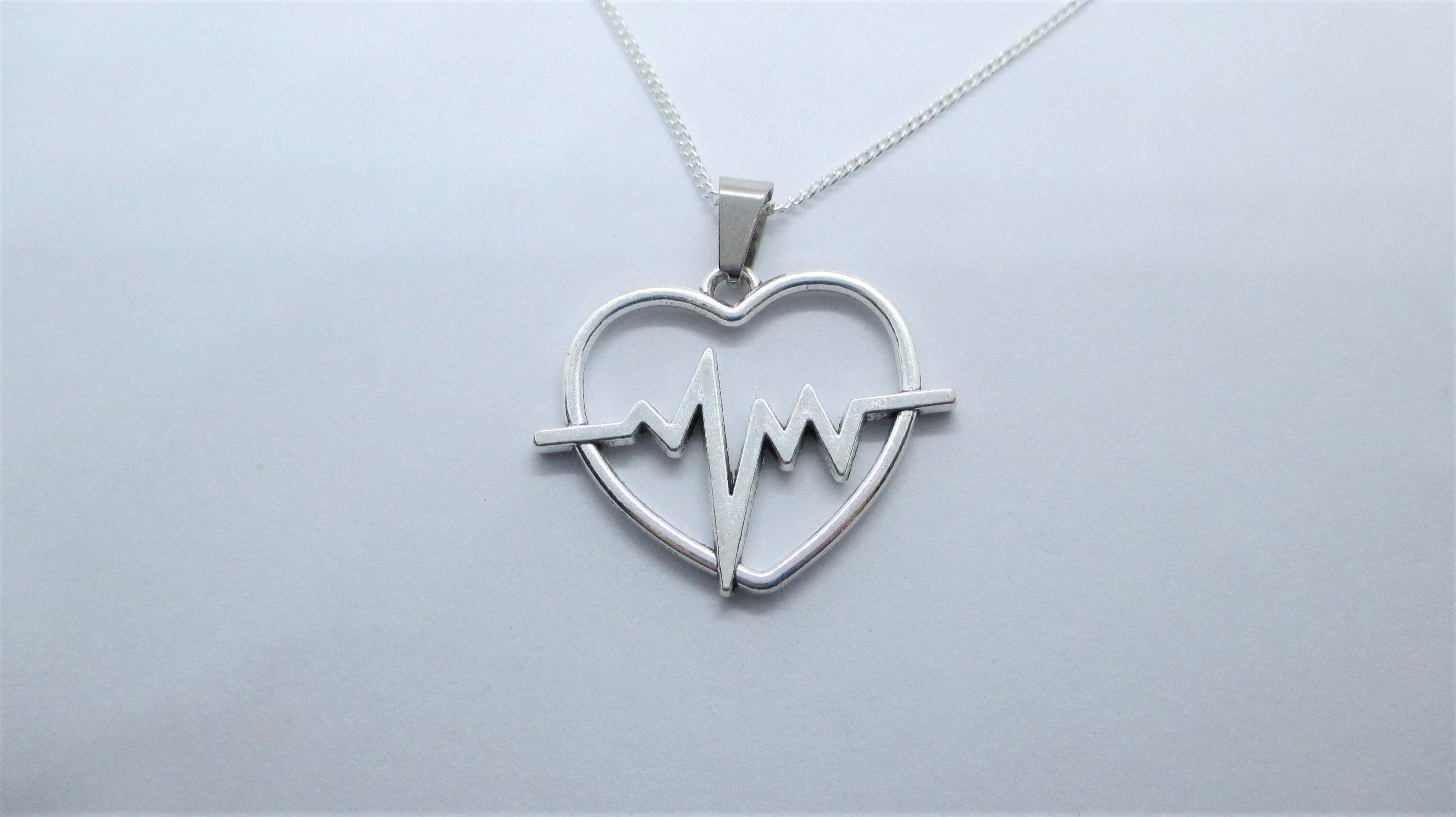 Heartbeat Necklace EKG Necklace EKG Jewelry Gift for | Etsy