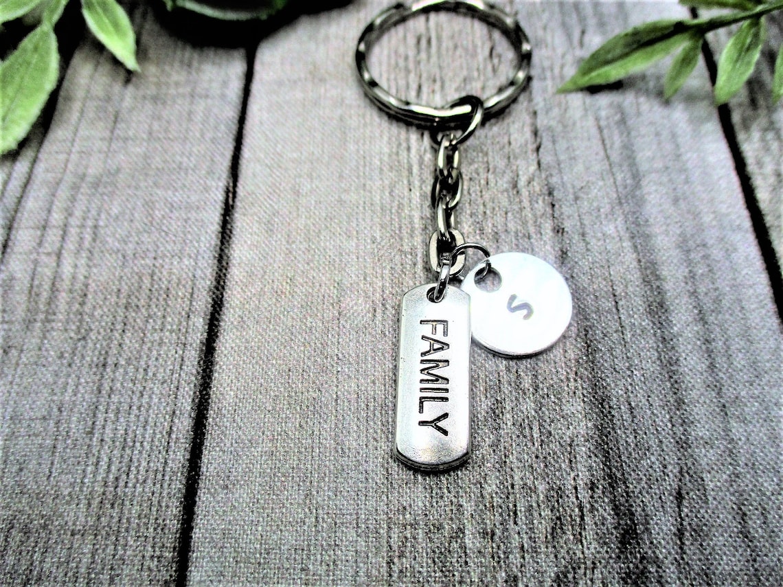Family Keychain Motivational Keychain Personalized Handstamped - Etsy