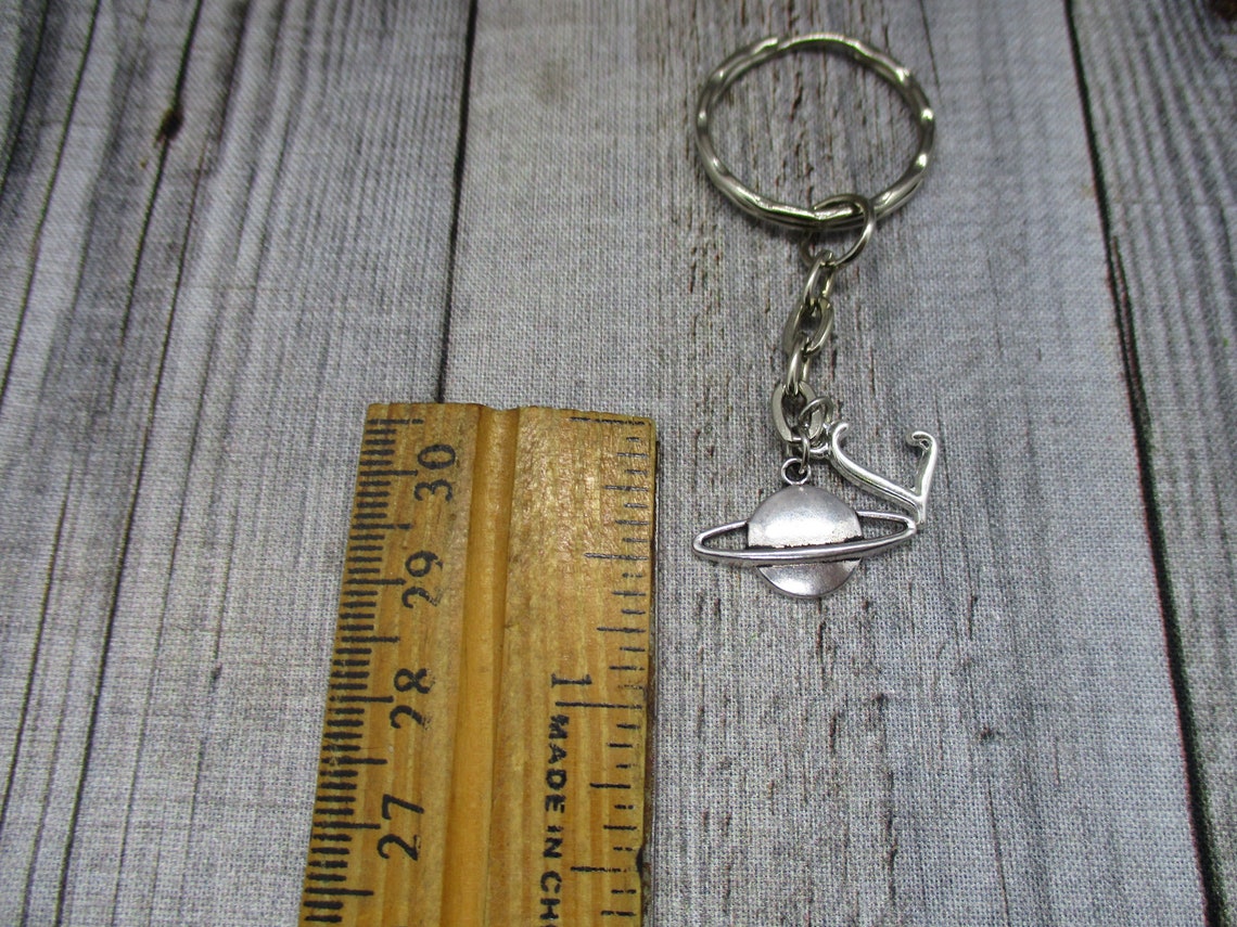 Small Saturn Keychain Planet Space Gift | Etsy