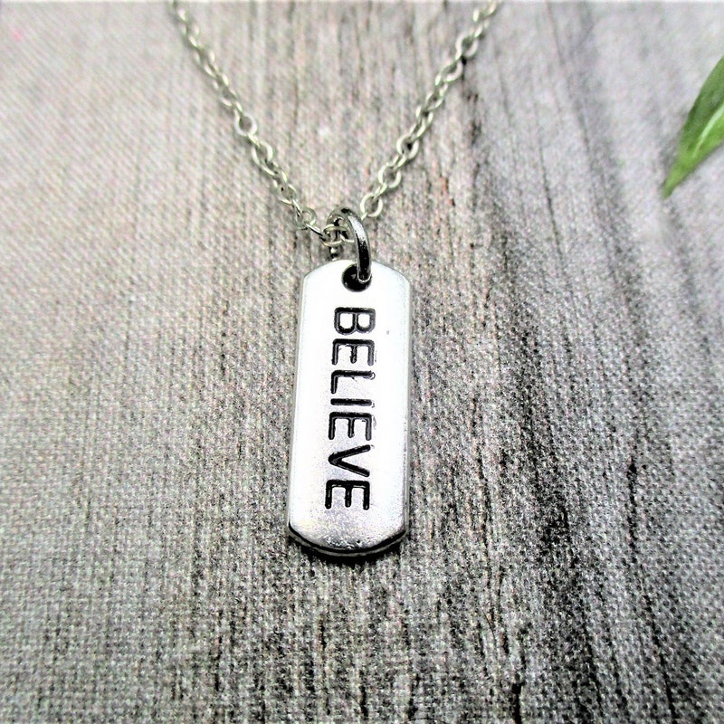 Believe Necklace - Etsy