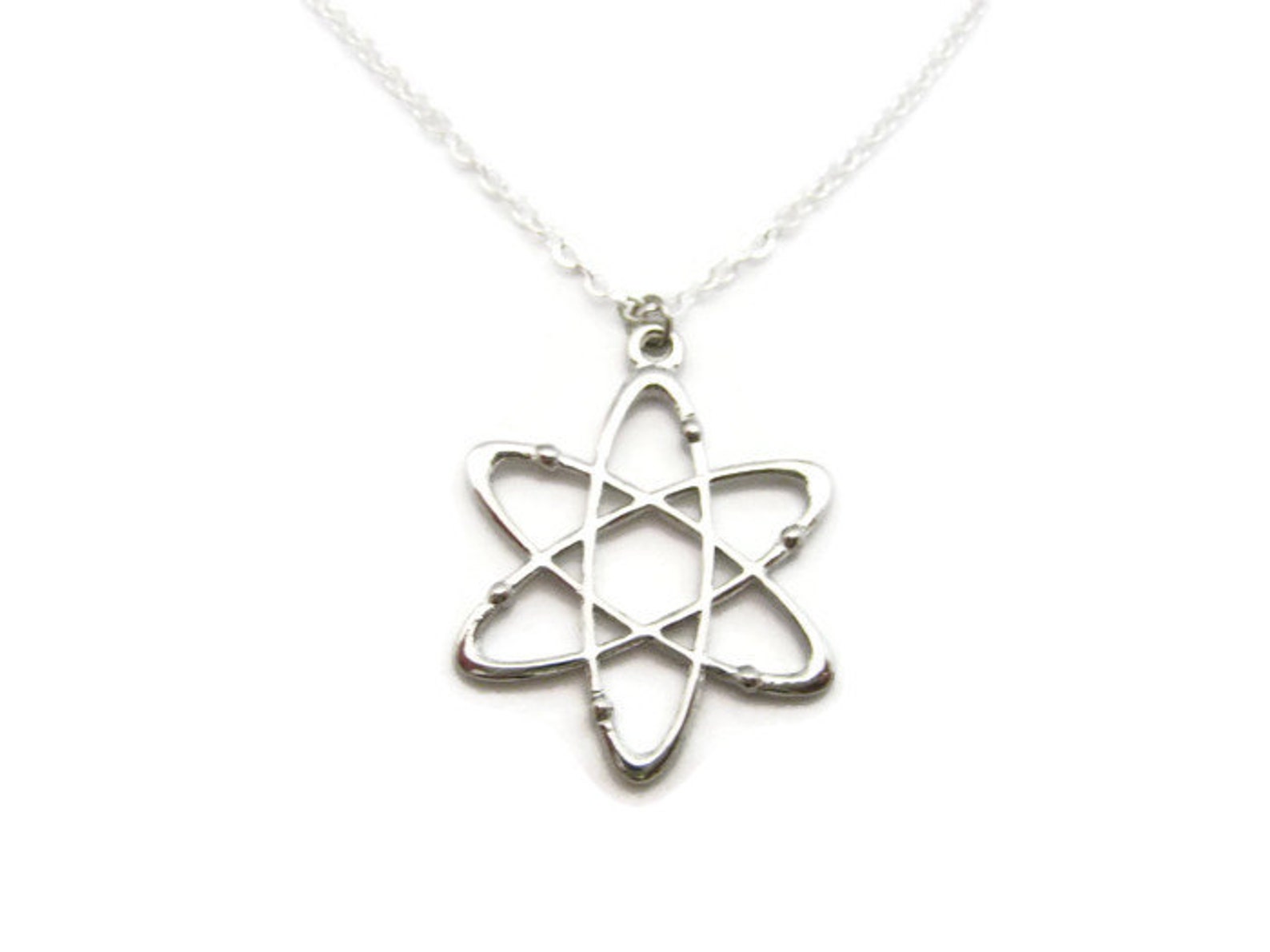 Atom Necklace Science Necklace STEM Necklace Physics Necklace - Etsy