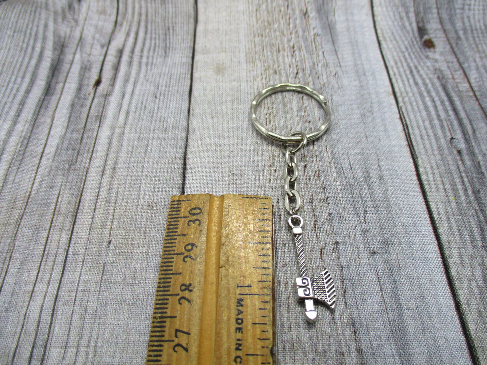 Viking Battle Axe Keychain Renaissance Keyring Axe Keychain - Etsy