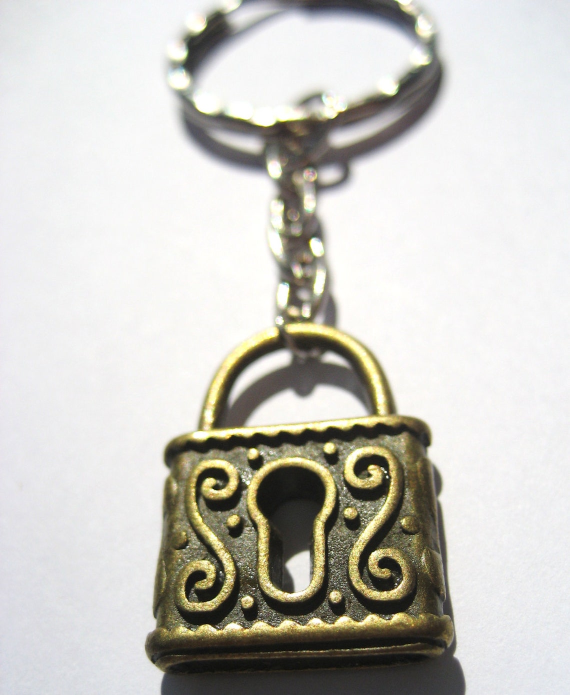 Lock Keychain Lock Key Chain Bronze Lock Keychain Unisex Gifts - Etsy
