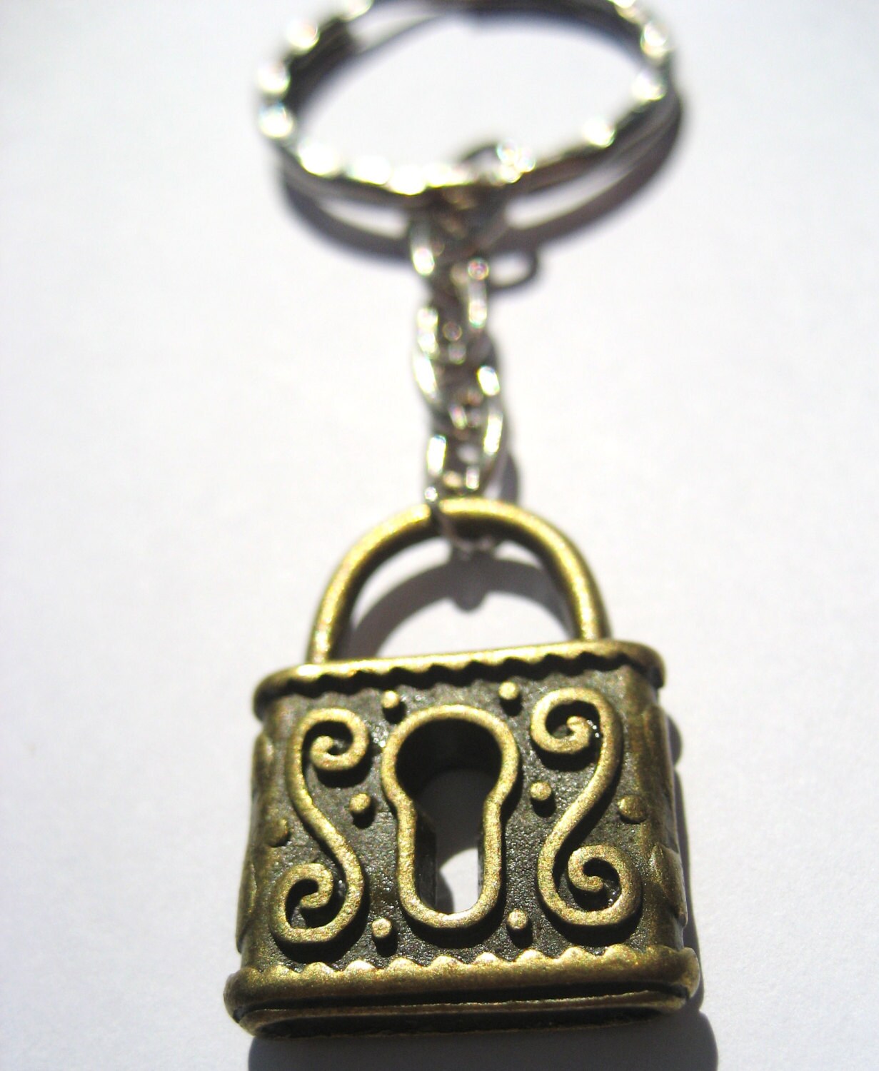 Lock Keychain Lock Key Chain Bronze Lock Keychain Unisex Gifts - Etsy