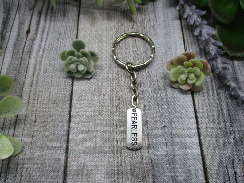 Fearless Keychain Motivational Gift - Etsy
