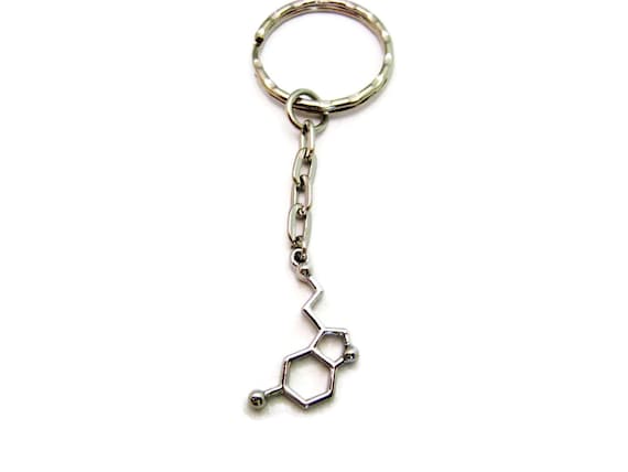 Serotonin Keychain Molecule Keychain Science Keychain STEM | Etsy
