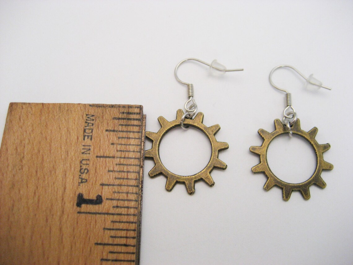 Gear Earrings, Cog Earrings, Cog Jewelry, Gear Jewelry, Steampunk ...