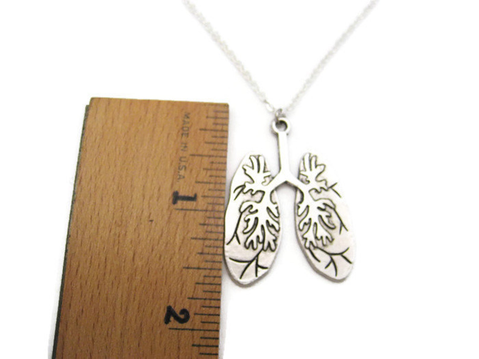 Human Lungs Necklace Science Necklace, Biology Charm Necklace ...