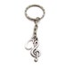 Treble Clef Keychain Music Keychain Initial Music Lovers Gift ...
