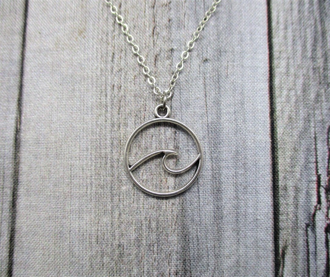 Ocean Wave Necklace Ocean Jewelry Beach Jewelry Beach Necklace Ocean ...
