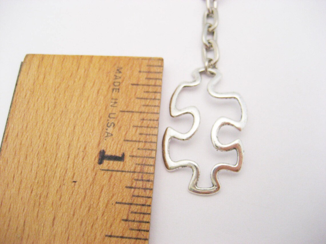 Puzzle Keychain Puzzle Piece Keychain Gifts Under 10 - Etsy