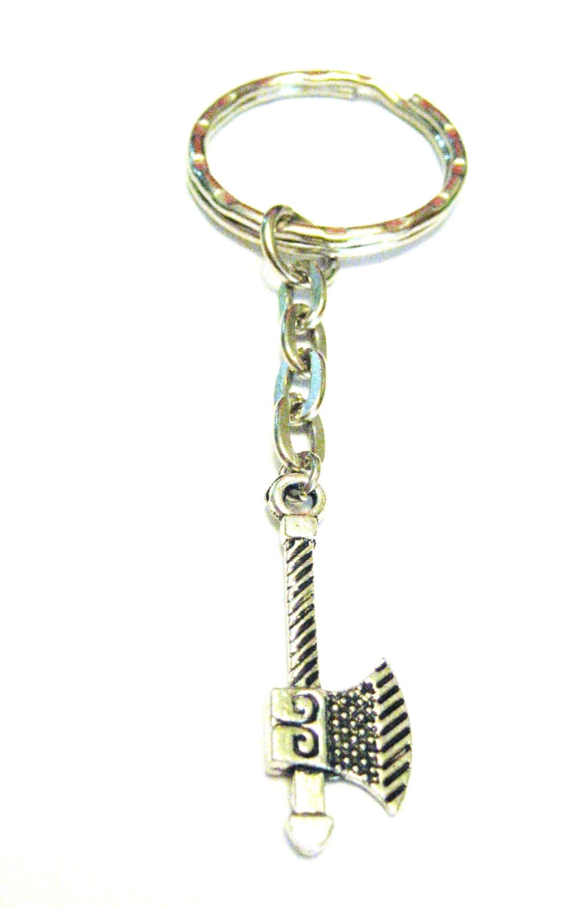 Viking Battle Axe Keychain Renaissance Keyring Axe Keychain | Etsy