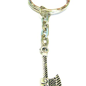 Viking Battle Axe Keychain Renaissance Keyring Axe Keychain | Etsy