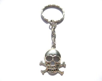 Pirate Keychain Skull and Swords Keychain Pirate Key Ring | Etsy