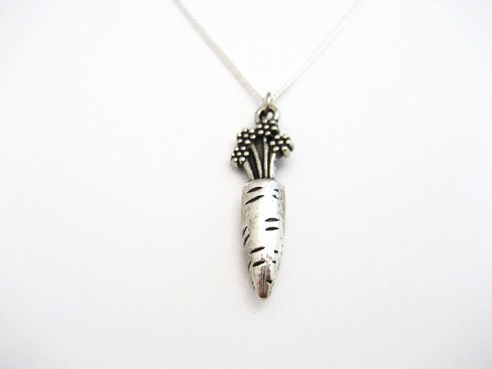 Carrot Necklace Food Necklace Vegetable Necklace Garden | Etsy