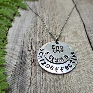 End the Stigma Necklace Mental Health Necklace Schizoaffective Necklace ...