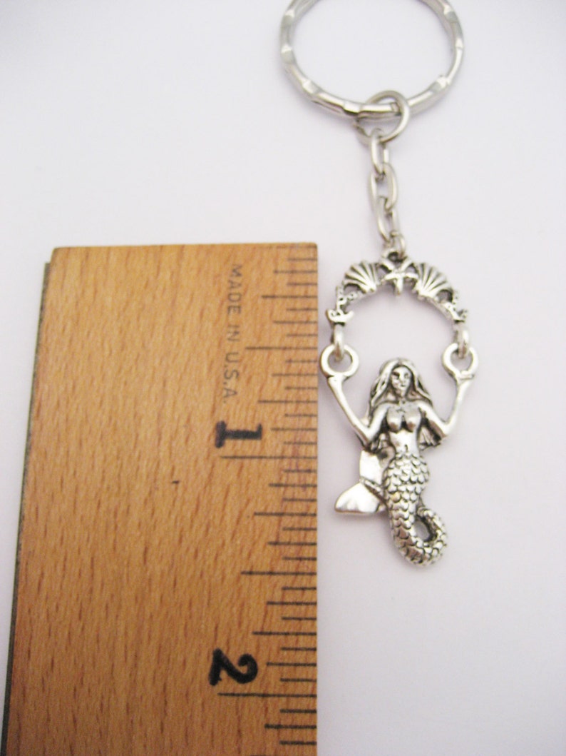 Mermaid Keychain Nautical Keychain Ocean Keychain Nautical | Etsy