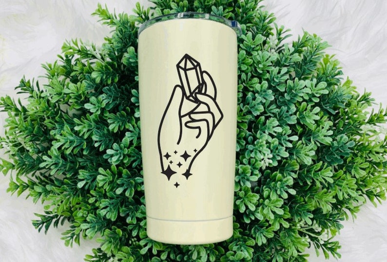 Hand and Crystal Vinyl Decal for Bumper Sticker Laptop - Etsy