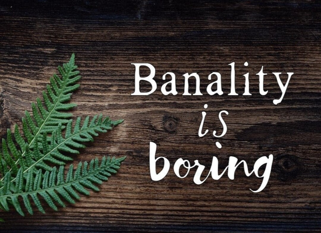 Vinyl Banality is Boring Decal for Water Bottle Pun Sticker Cup Sticker ...