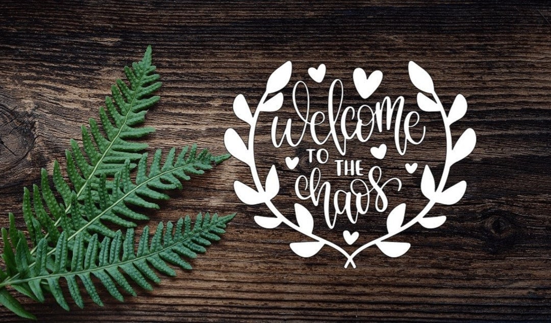 Vinyl Welcome to the Chaos Decal for Water Bottle, Tumbler Cup Sticker ...