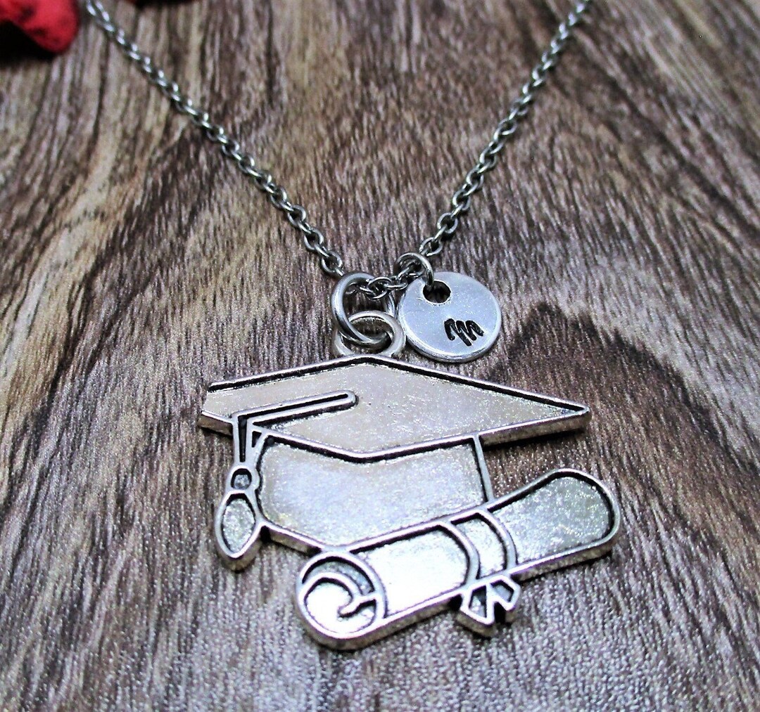 Graduation Cap Necklace Diploma Necklace Graduation Jewelry ...