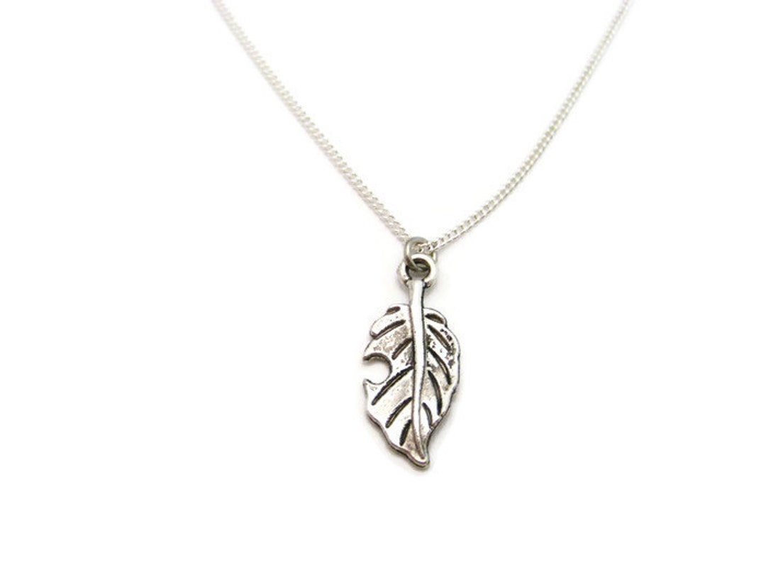 Leaf Necklace, Leaf Jewelry, Nature Necklace, Gardening Necklace ...