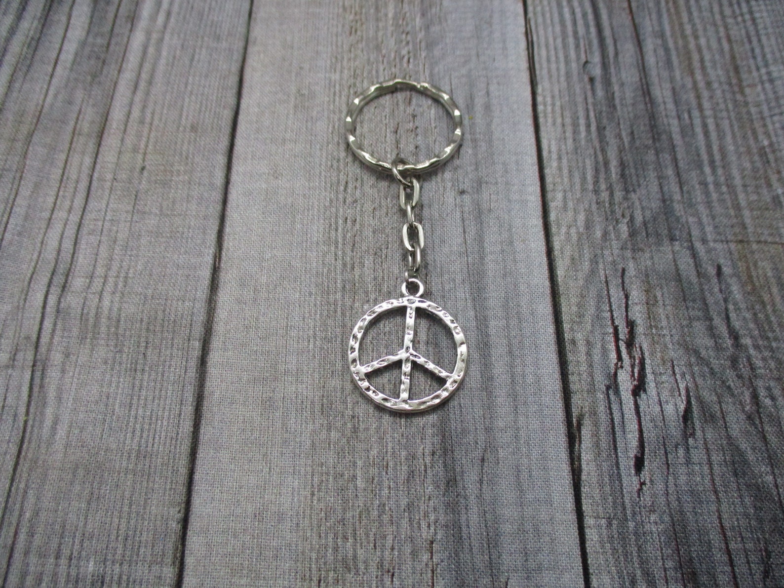 Peace Sign Keychain Peace Keychain Peace Gifts Under 10 - Etsy