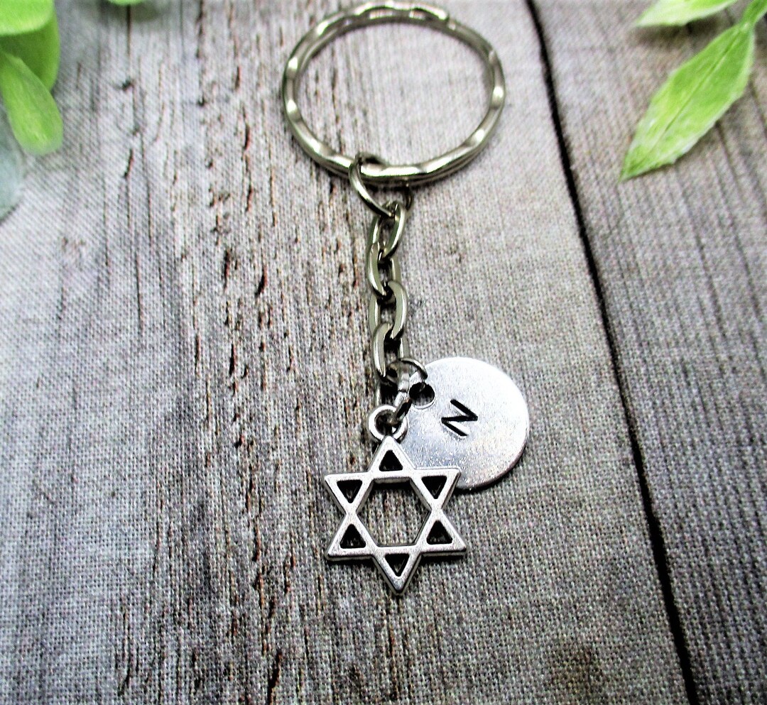Star of David Keychain Personalized Gifts Best Friend Gifts for Her ...