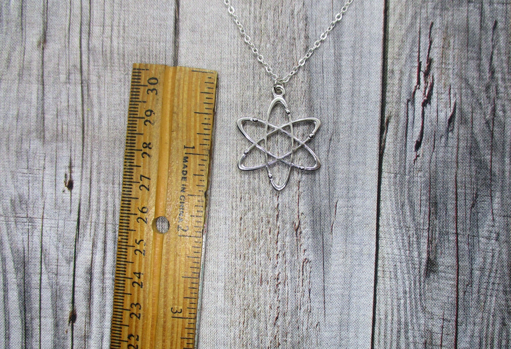 Atom Necklace, Science Necklace STEM Necklace Physics Necklace ...