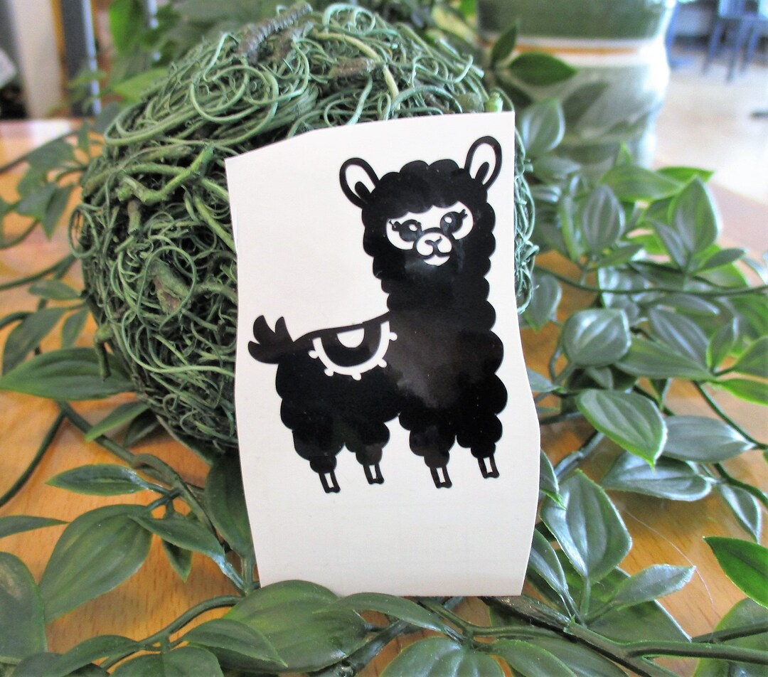 Vinyl Llama Decal for Water Bottle Alpaca Sticker Cup Sticker Laptop ...