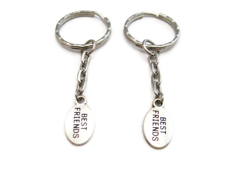Best Friends Keychain Set 2 Best Friend Keychains Bff Gifts | Etsy