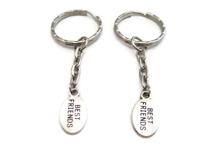 Best Friends Keychain Set 2 Best Friend Keychains Bff Gifts | Etsy