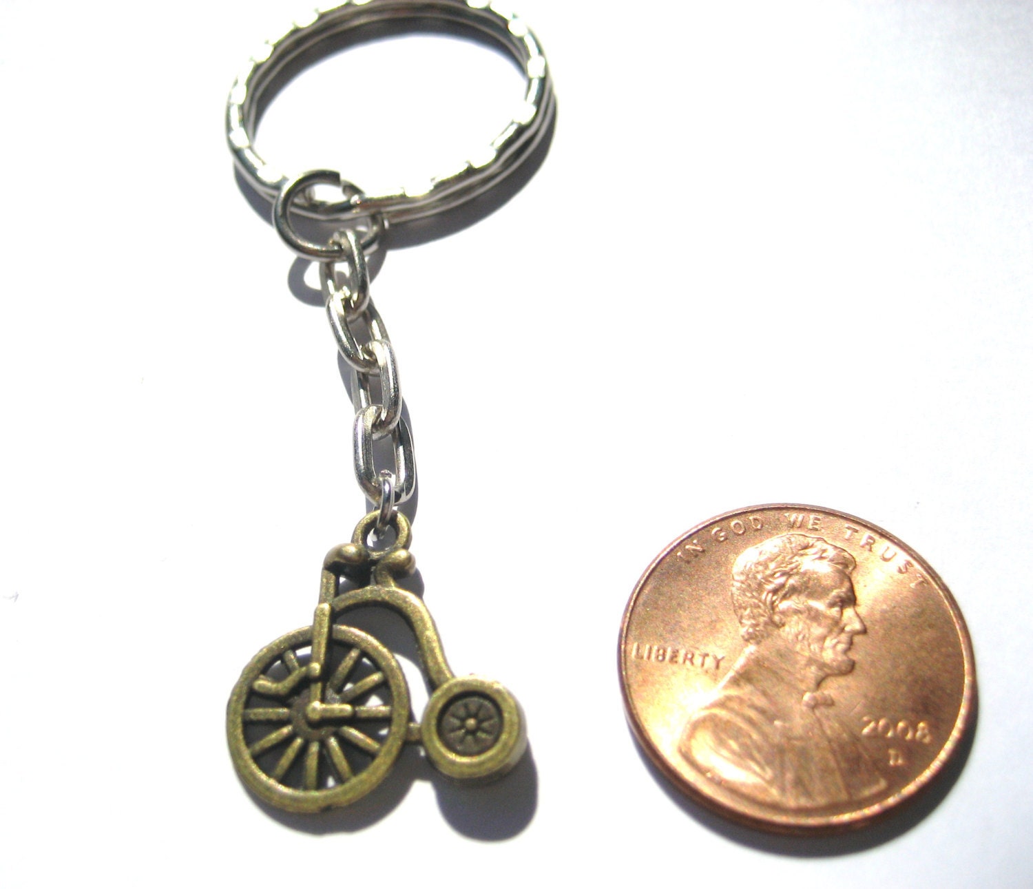 Bicyle Keychain Penny Farthing Keychain Vintage Big Tire Bike | Etsy