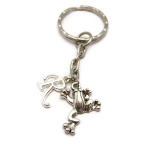 Frog Keychain Initial Jumping Frog Keychain Tree Frog Keychain ...