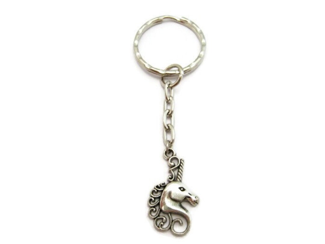 Unicorn Keychain Mythology Keychain Mythology Lovers Gift Unicorn ...