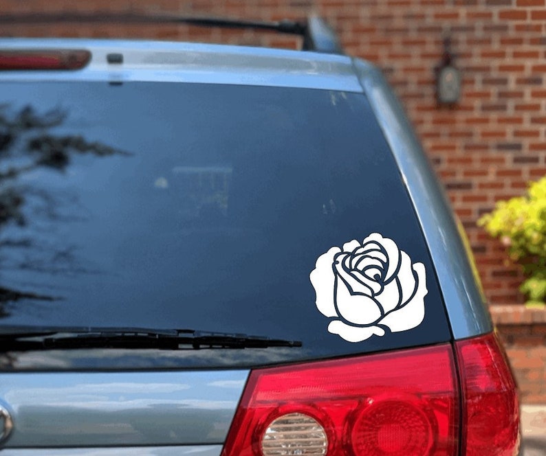 Rose Vinyl Decal for Bumper Sticker Laptop Tumbler Cup Mug | Etsy