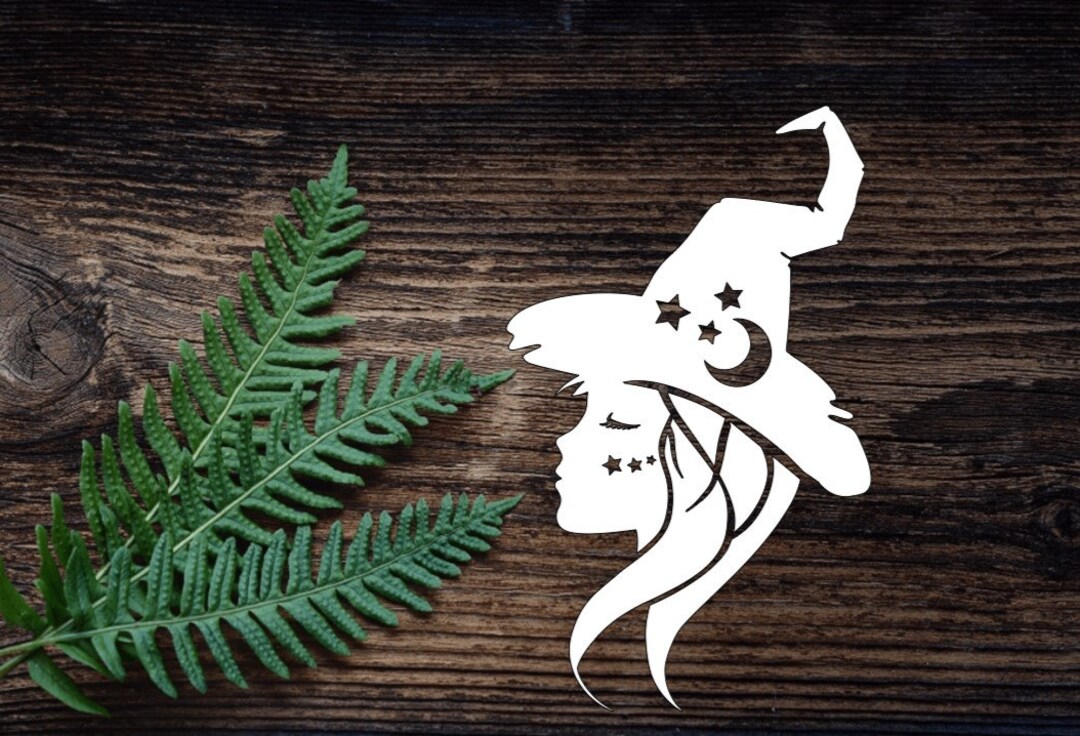 Moon Witch Decal Girl Decal Witchcraft Vinyl Decal for Bumper Sticker ...