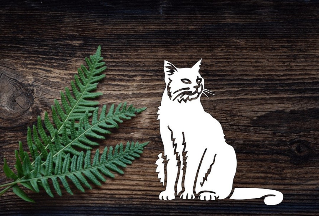 Cat Decal Cat Vinyl Decal for Bumper Sticker, Laptop, Cars, Tumbler Cup ...