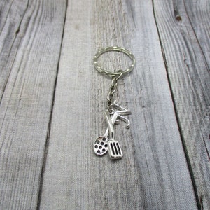 Spatula Keychain Cook Keychain Initial Spoon Keychain Foodie Gifts ...