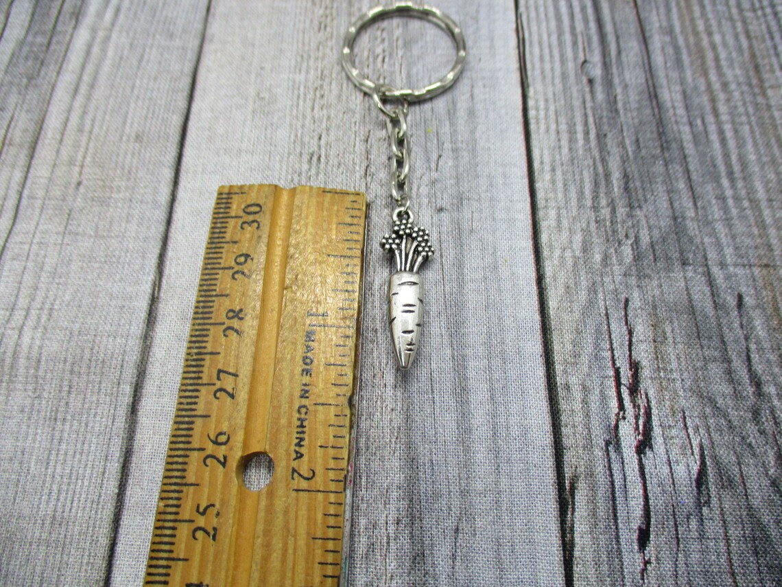 Carrot Keychain Veggie Keychain Food Keychain Vegetable Keychain ...