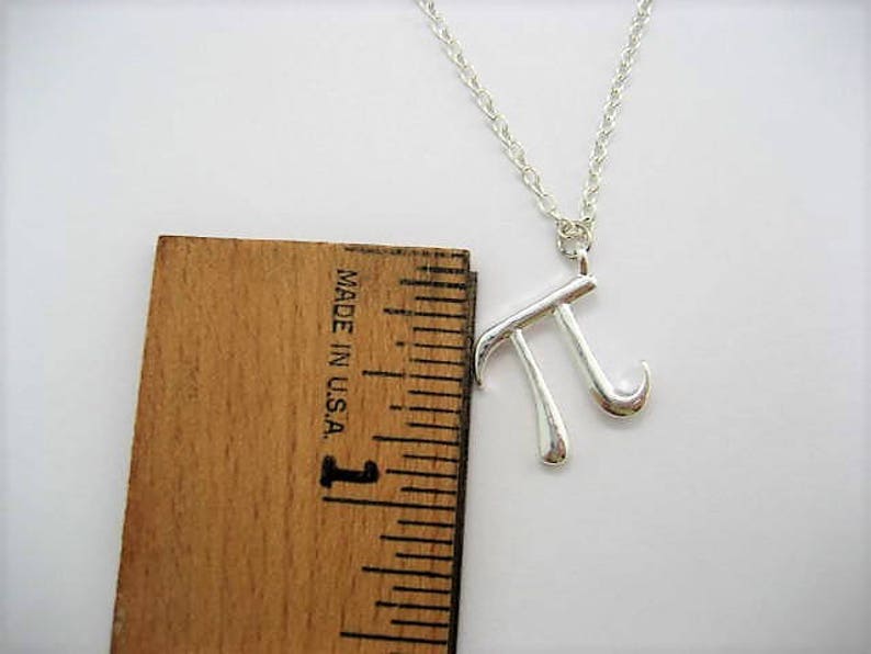 Pi Necklace Math Necklace Pi Symbol Necklace Math Jewelry Pi | Etsy