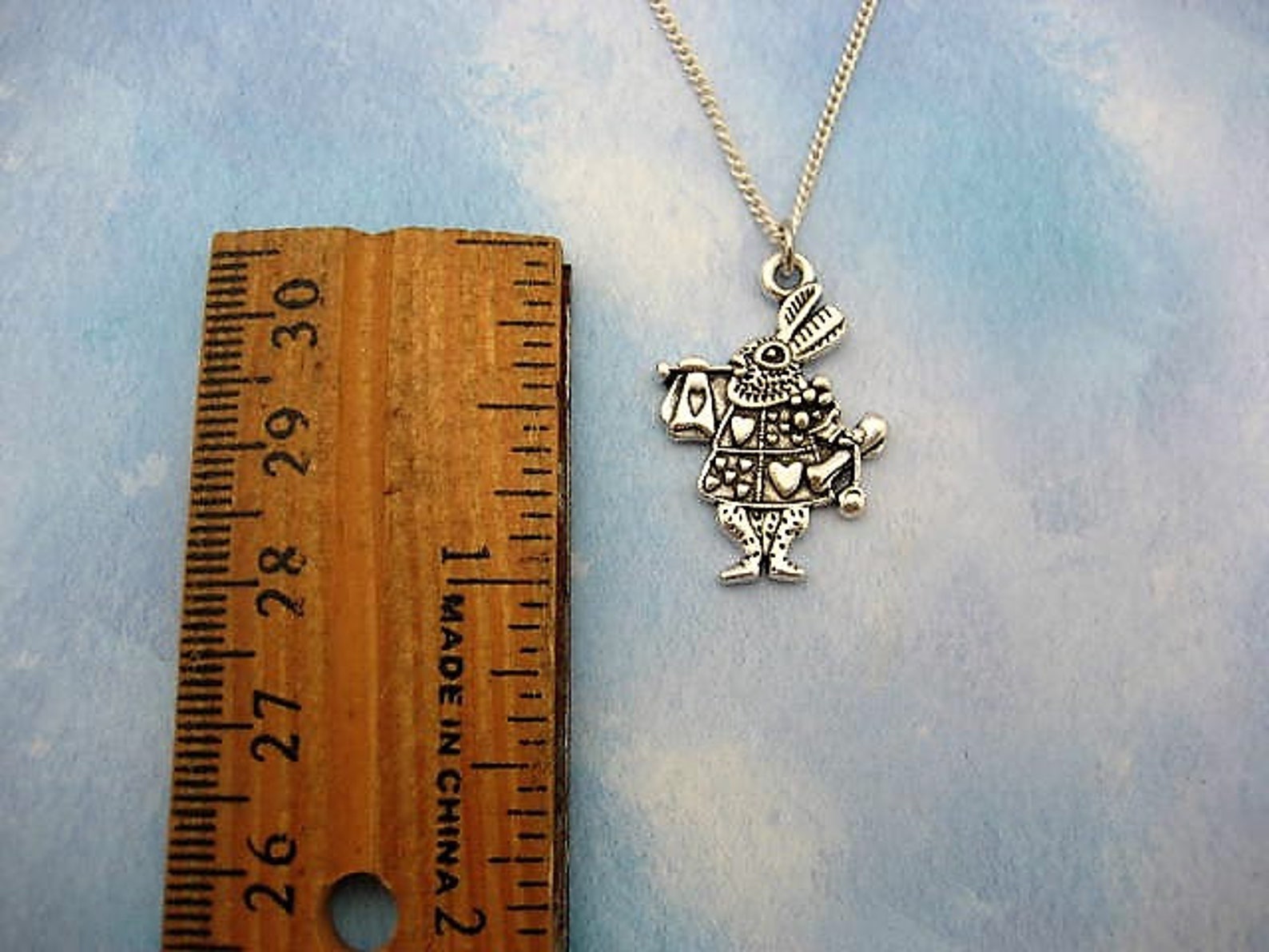 White Rabbit Necklace Herald Rabbit Necklace Rabbit Charm - Etsy